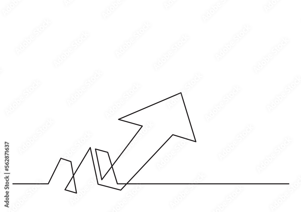 continuous line drawing vector illustration with FULLY EDITABLE STROKE ...