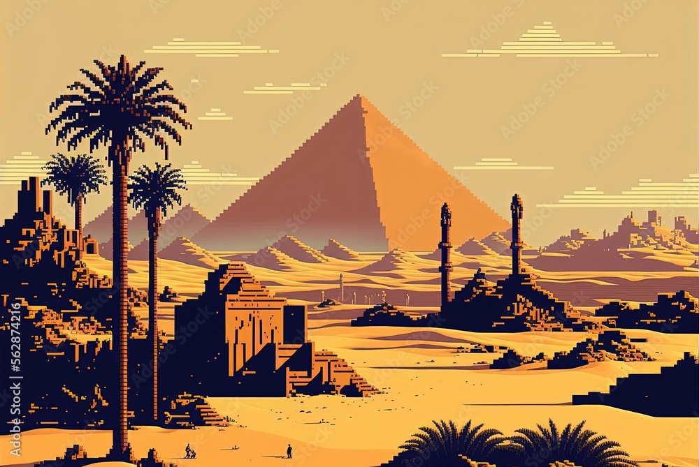 Pyramid Art Wallpaper
