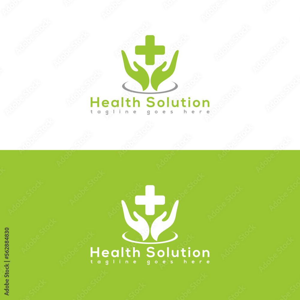 health solution logo, medical logo, minimalist and business logo design ...