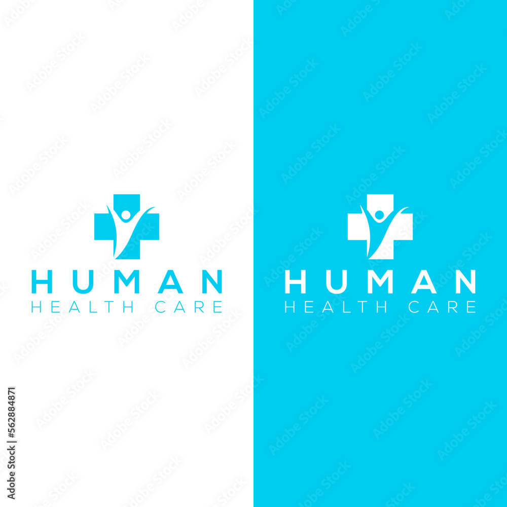 human health care logo, medical logo, minimalist and business logo ...