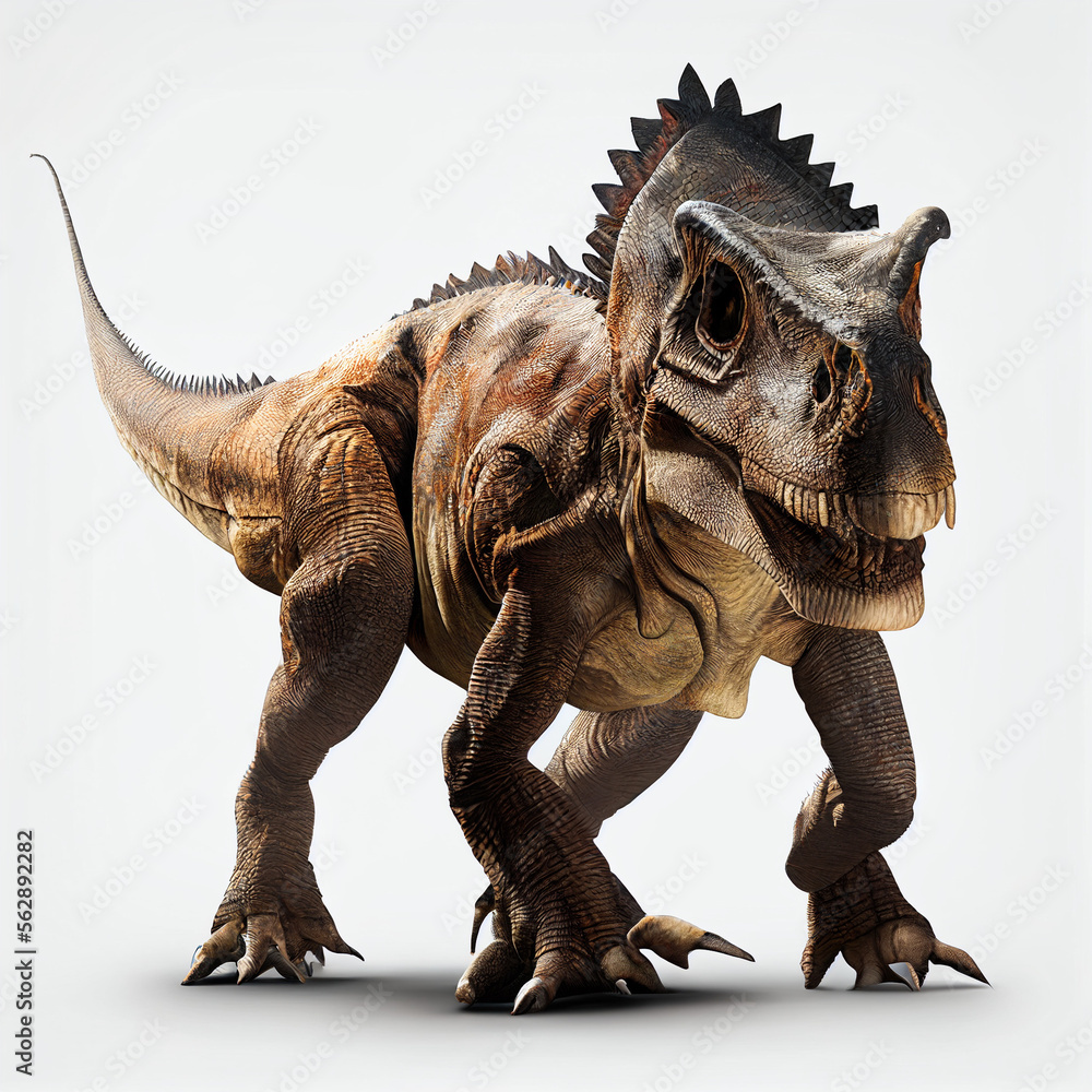 Anteosaurus full body image with white background ultra realistic Stock ...