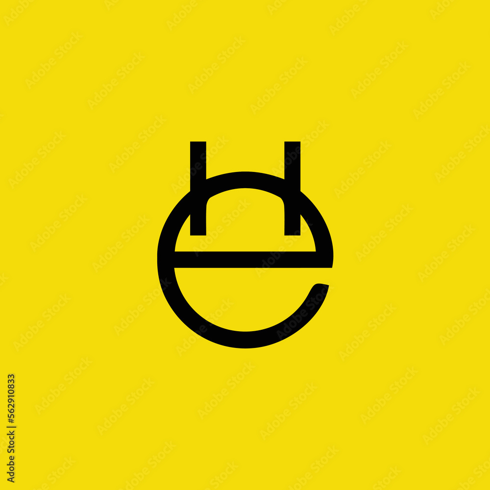 HE EH Logo Design, Creative Minimal Letter EH HE Monogram Stock Vector ...