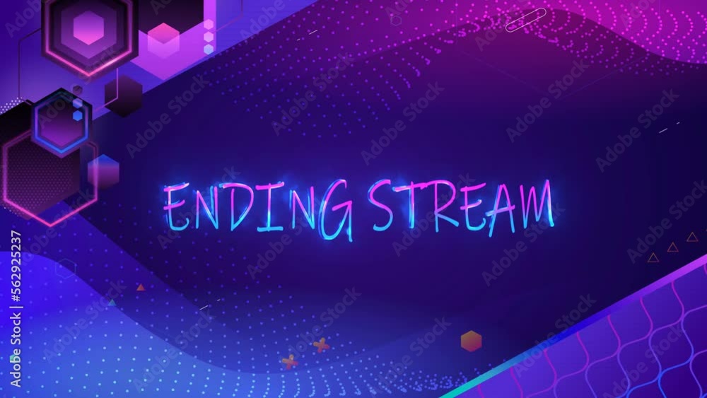 ending stream animated overly gaming overly, Twitch overlays Stock ...