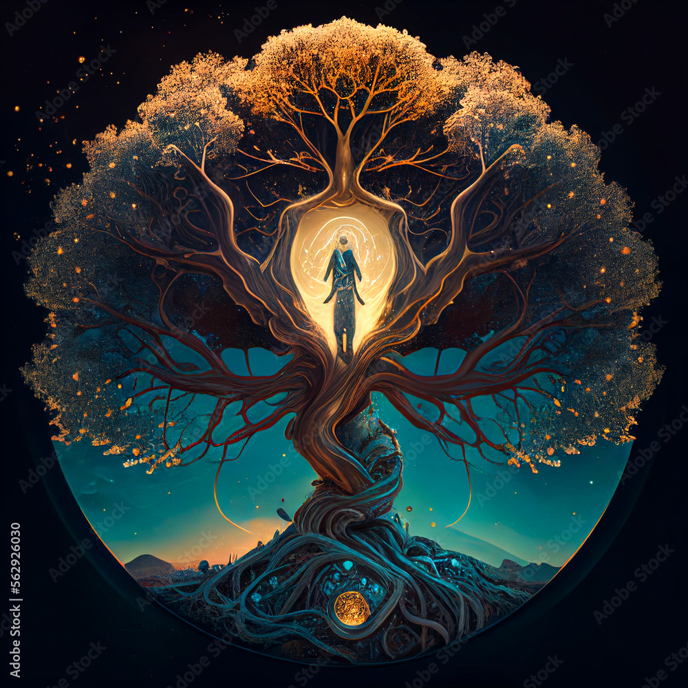 Giant Tree of Life Stock Illustration | Adobe Stock