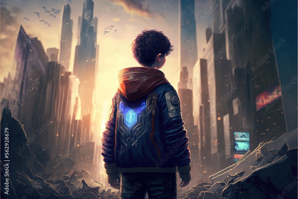 Anime Futuristic Boy