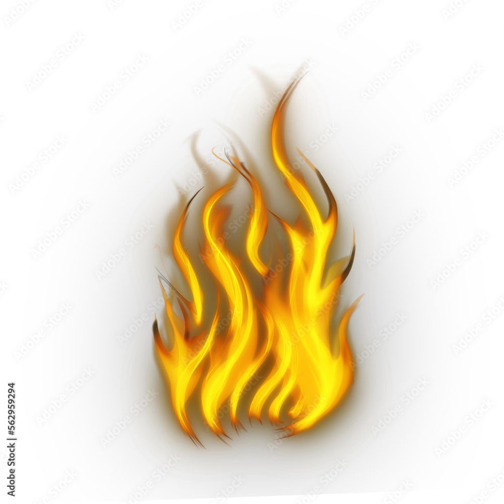 Realistic burning fire flames, Burning hot sparks realistic fire flame ...