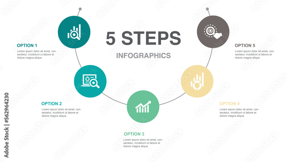 research, monitoring, trend, statistics, inspection, icons Infographic ...