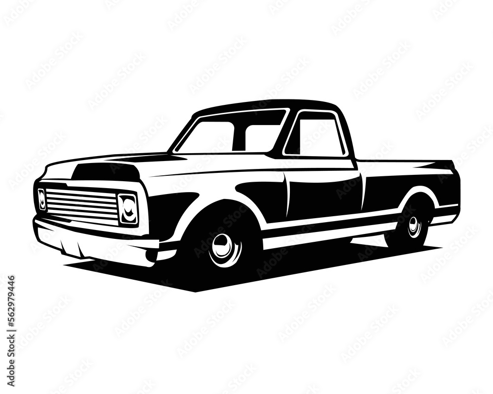 c10 truck logo silhouette. isolated on white background side view. best ...