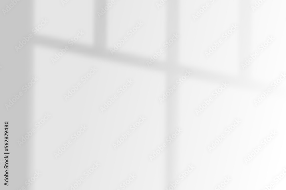 Shadow overlay effect. Window natural shadow overlay effect on white ...