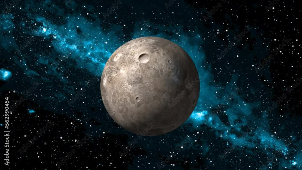 Vidéo Stock Spinning Ceres planet in rotation, Ceres planet rotating ...