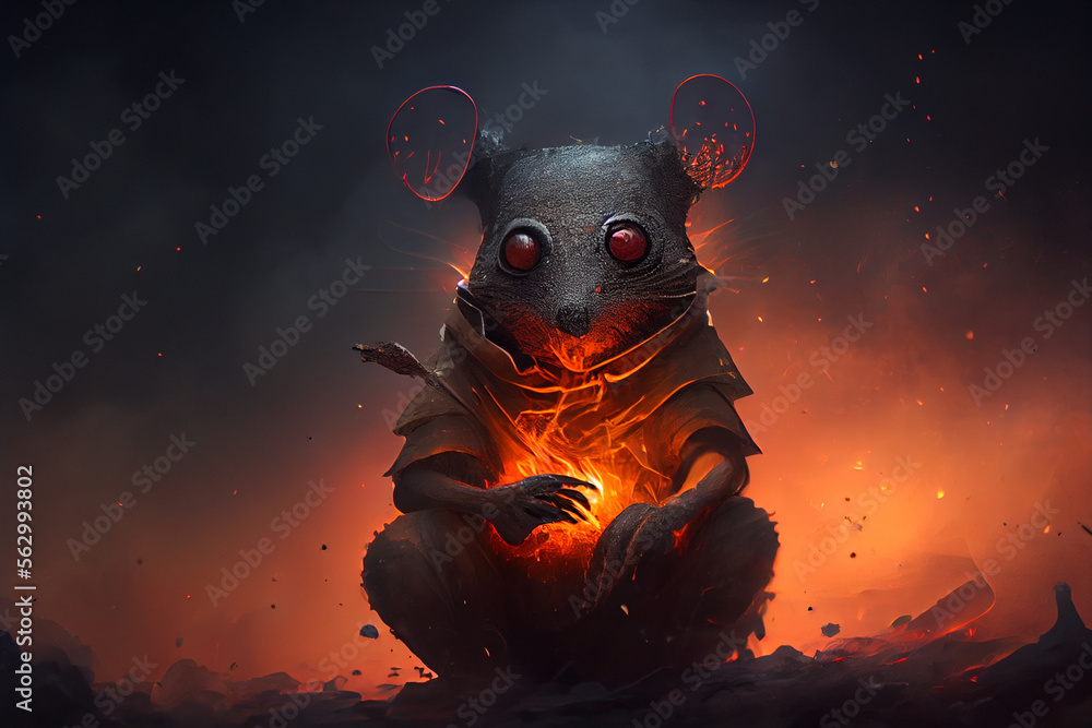 Creature on Fire: A Symbol of Climate Change and Environmental ...