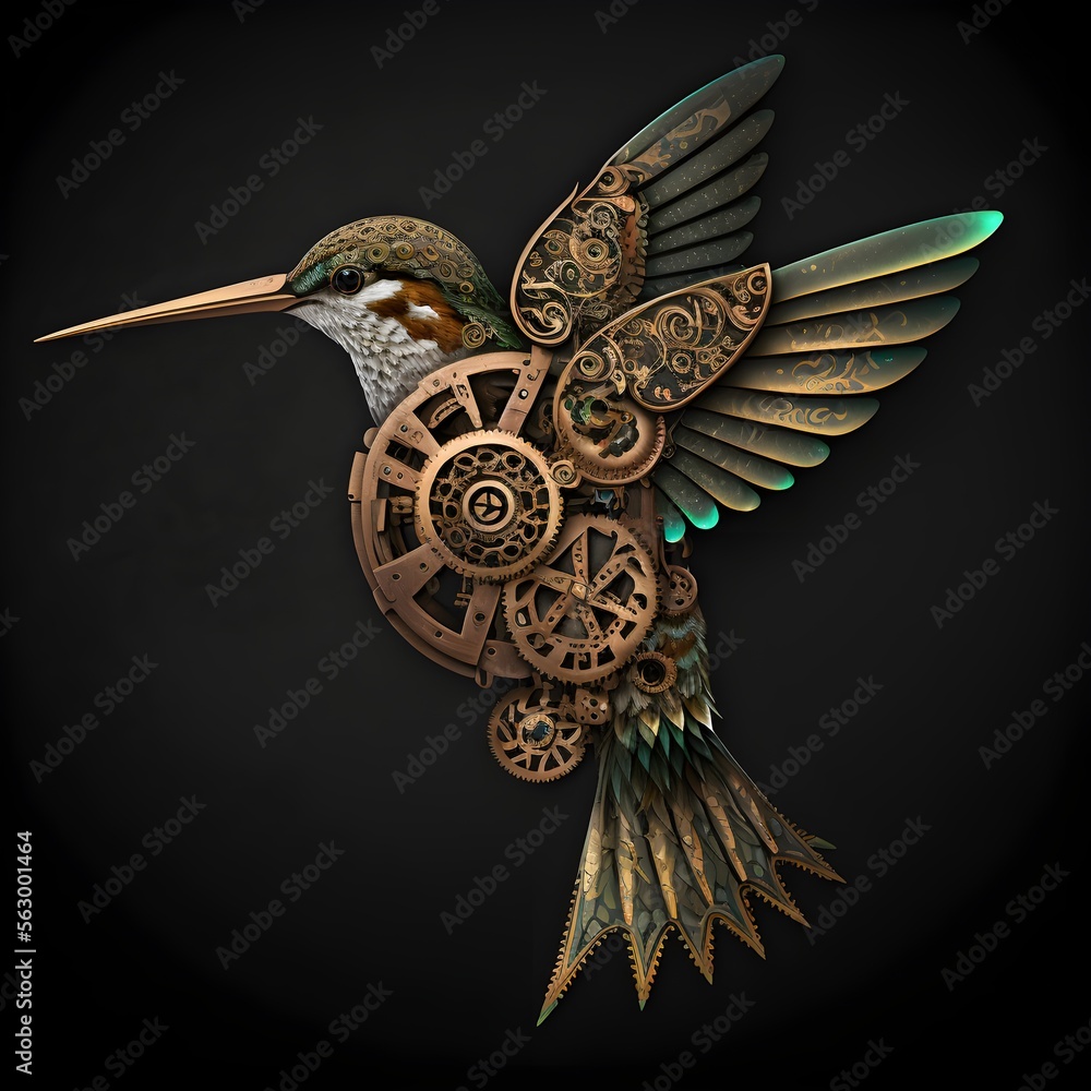 Steampunk Hummingbird