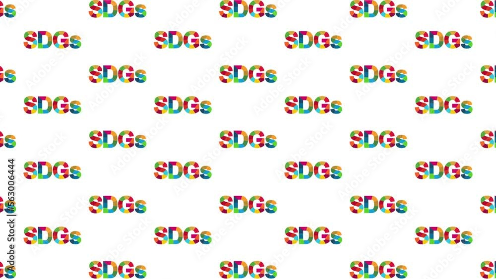 17colors SDGs background loop animation สต็อกวิดีโอ | Adobe Stock