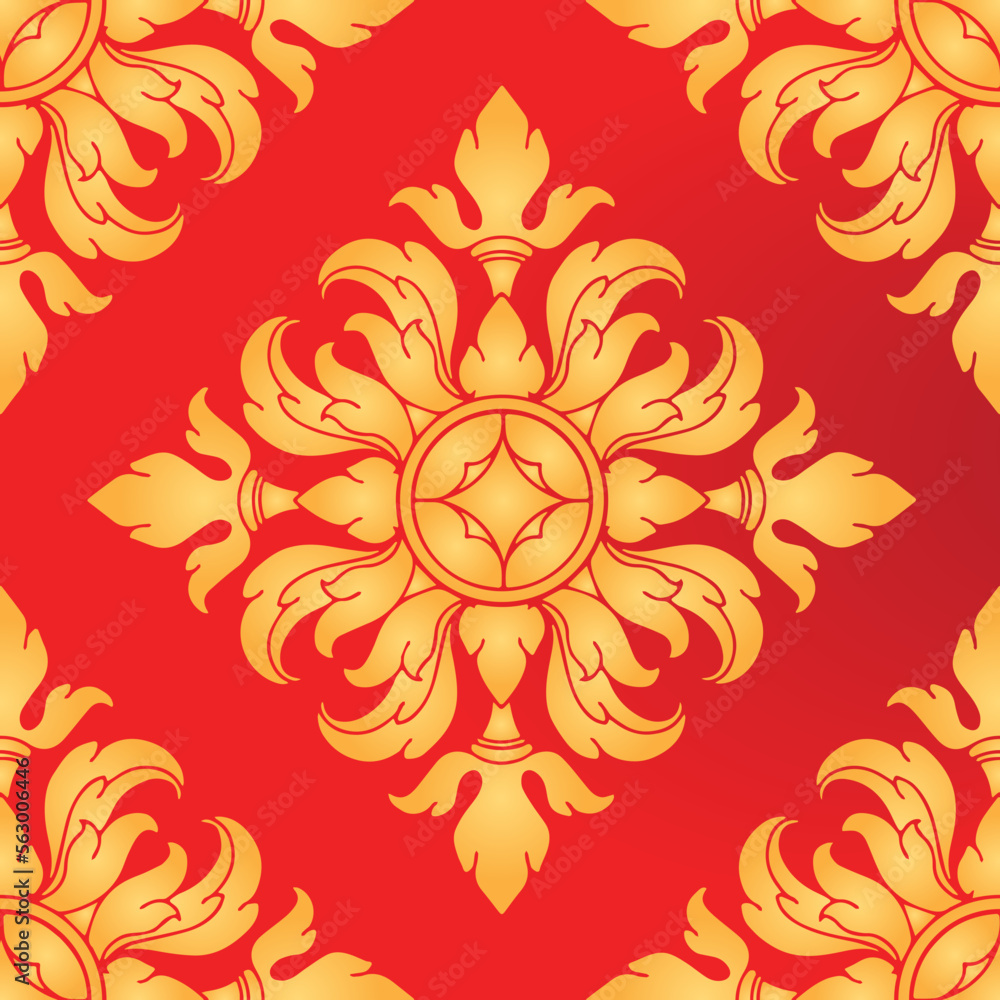 Kbach Khmer Partern 01 Stock Vector | Adobe Stock