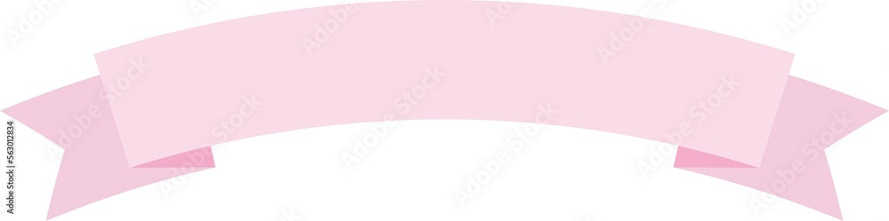Pink ribbon banner, badge, label, title box, clip art, png isolated on ...
