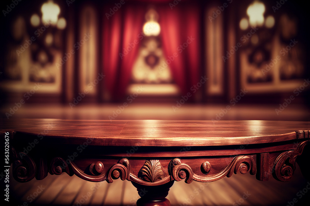 Theatre stage background created with generative Ai technology Stock ...