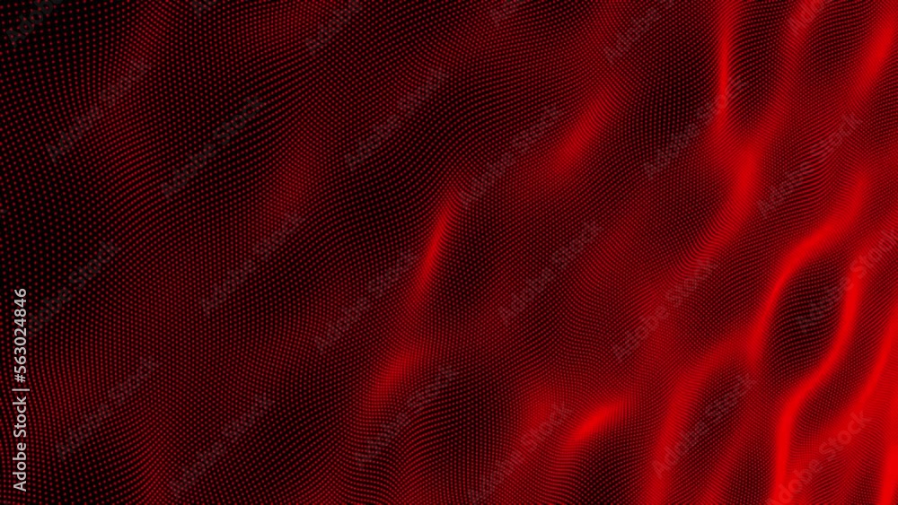 Red beautiful themed particle form, futuristic neon graphic Background ...