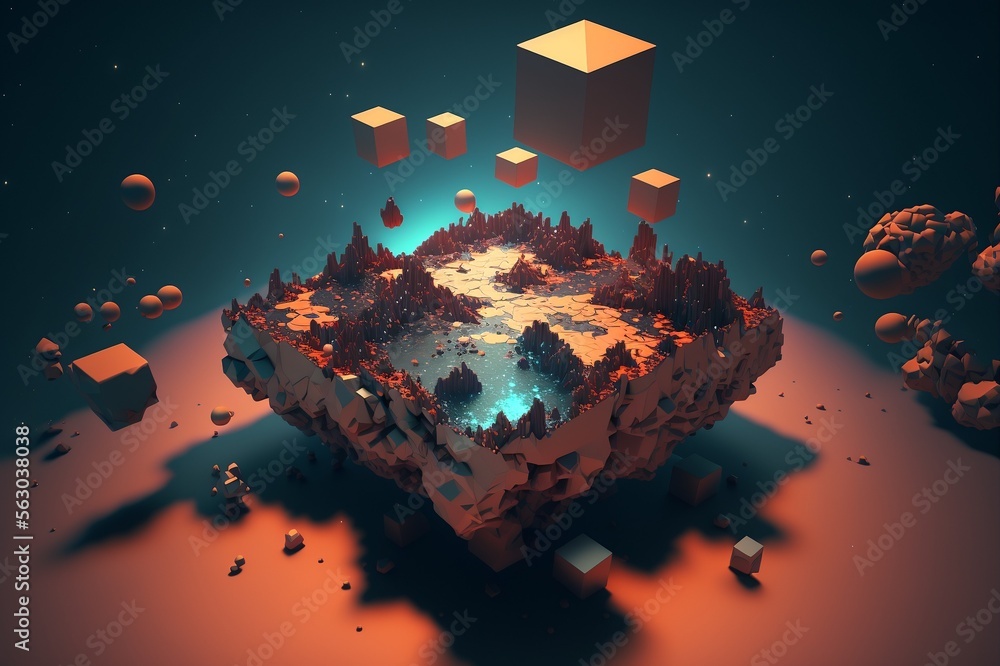 Voxel graphics, voxel images, digital art styles, and artificial ...