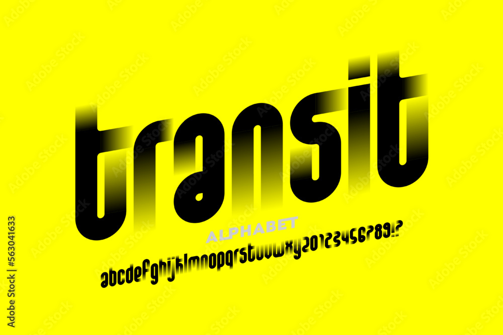 Modern lowercase font design, alphabet letters and numbers vector ...