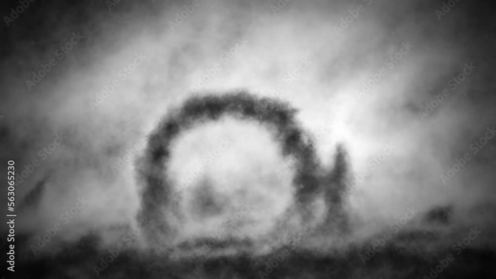 Strange stone ring of ancient forgotten civilization 2D animation ...