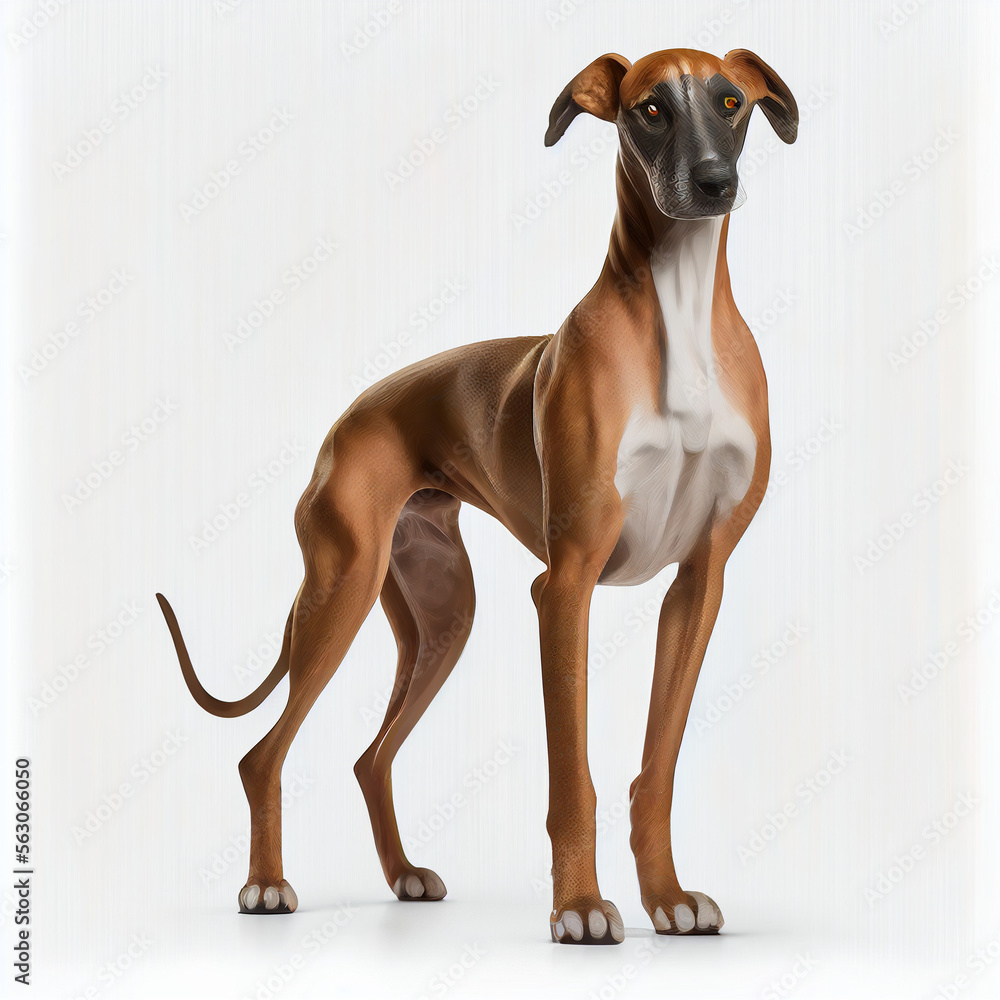 Azawakh full body image with white background ultra realistic Stock ...