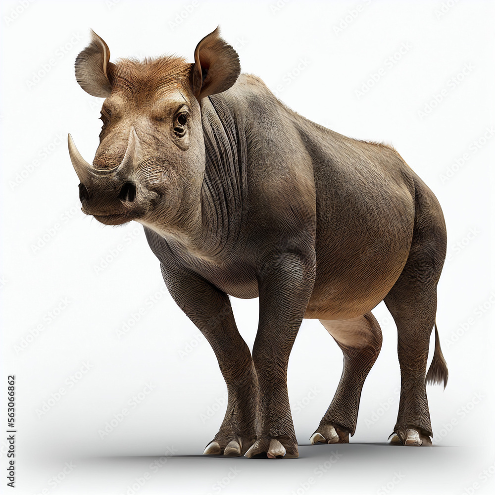 Babirusa full body image with white background ultra realistic Stock ...