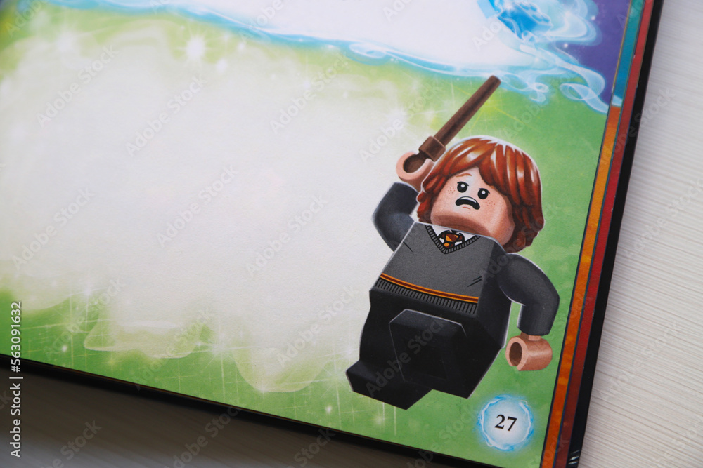 Ron Weasley for performing a spell with his wand. Book of Harry Potter ...