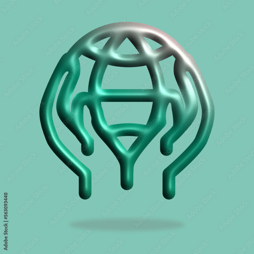 Icon about energetic transition. Sustainable development. Net zero ...