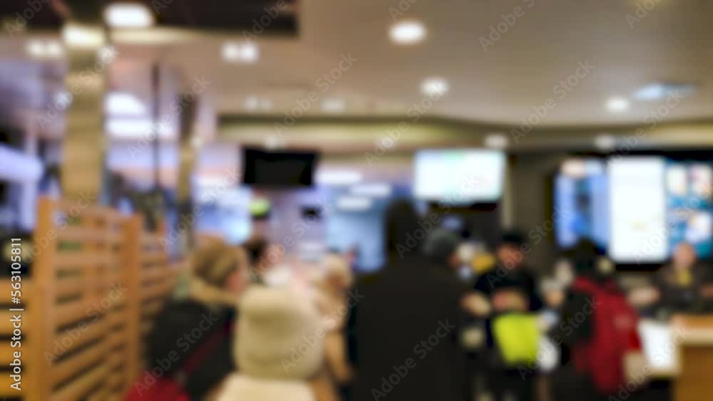 people visitors customers, a lot of people, in street clothes, make an ...