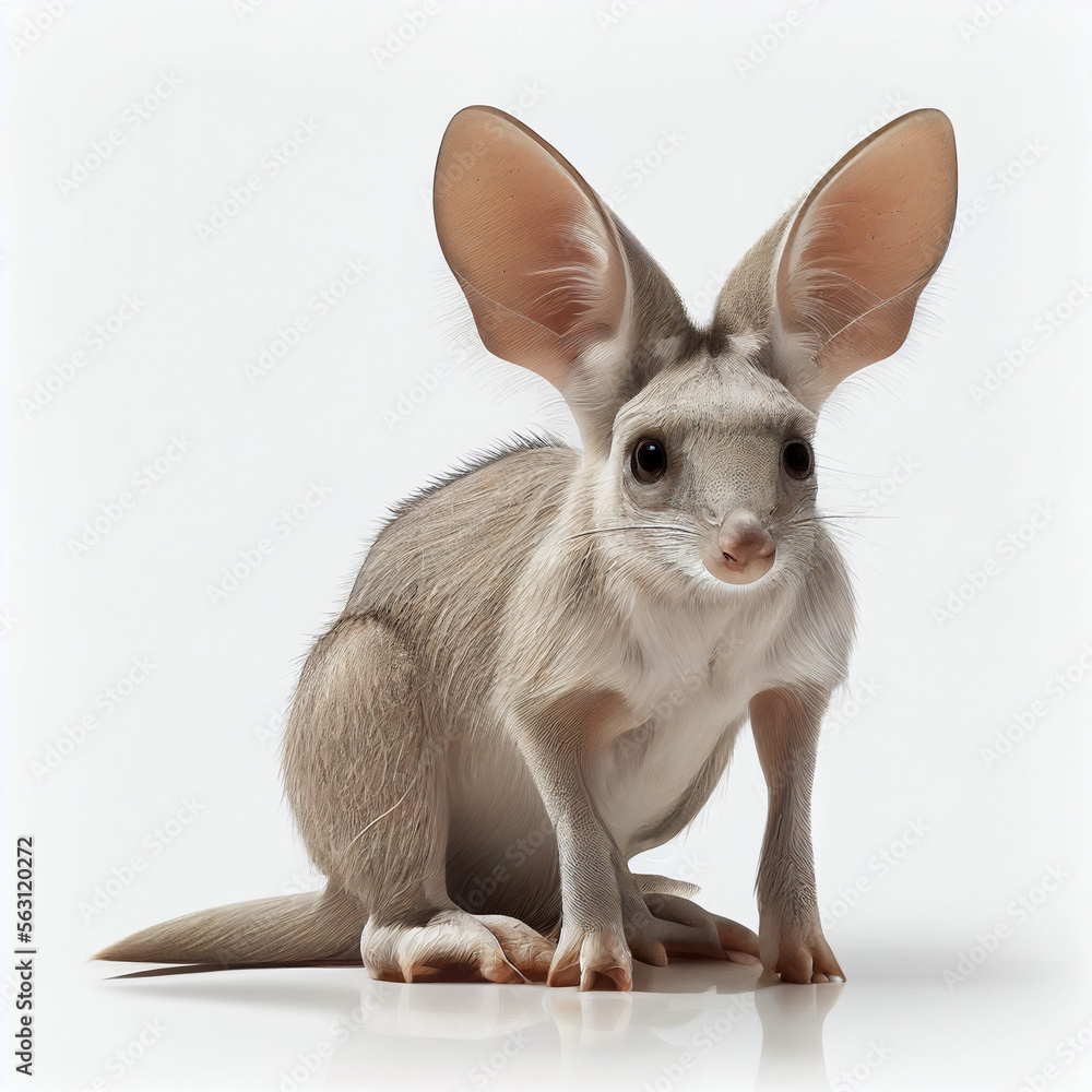 Bilby full body image with white background ultra realistic Stock ...