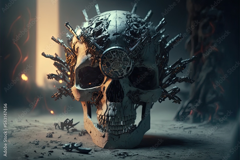 Wall art, wallpaper frame art, realistic painting, cyber war ...