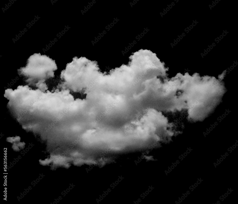 Cloud, Fog or smoke isolated on black background. Royalty high-quality ...
