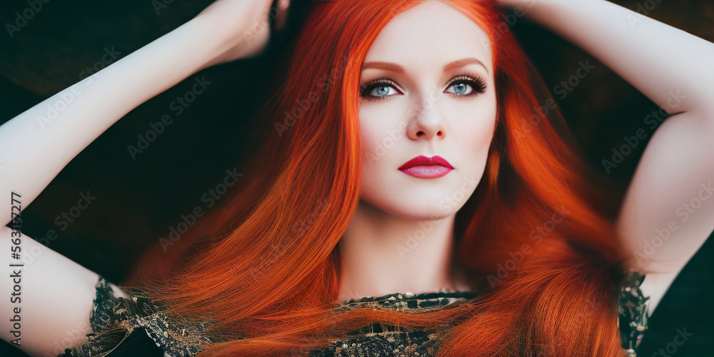 Glamorous and Confident: A Stunning Woman Poses for a High-Fashion ...