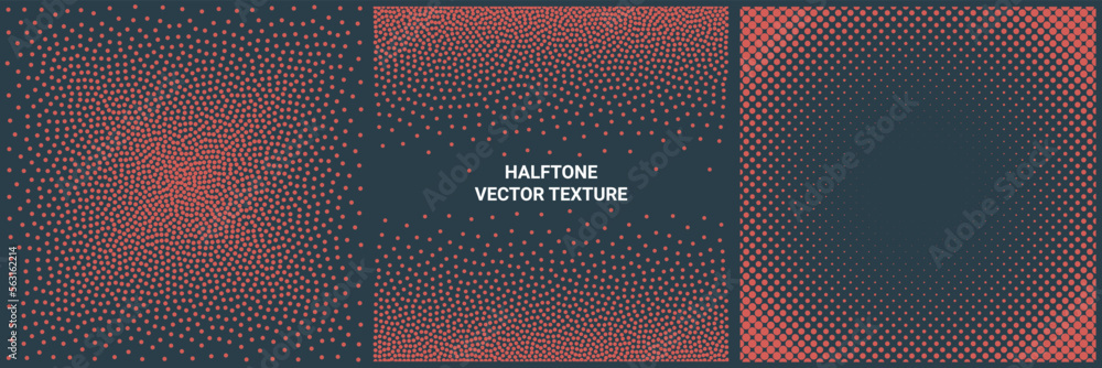 Vector halftone pattern texture gradient screen background. Half tone ...