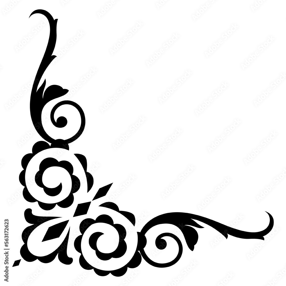 corner vector, icon, symbol, logo, clipart, isolated. vector ...