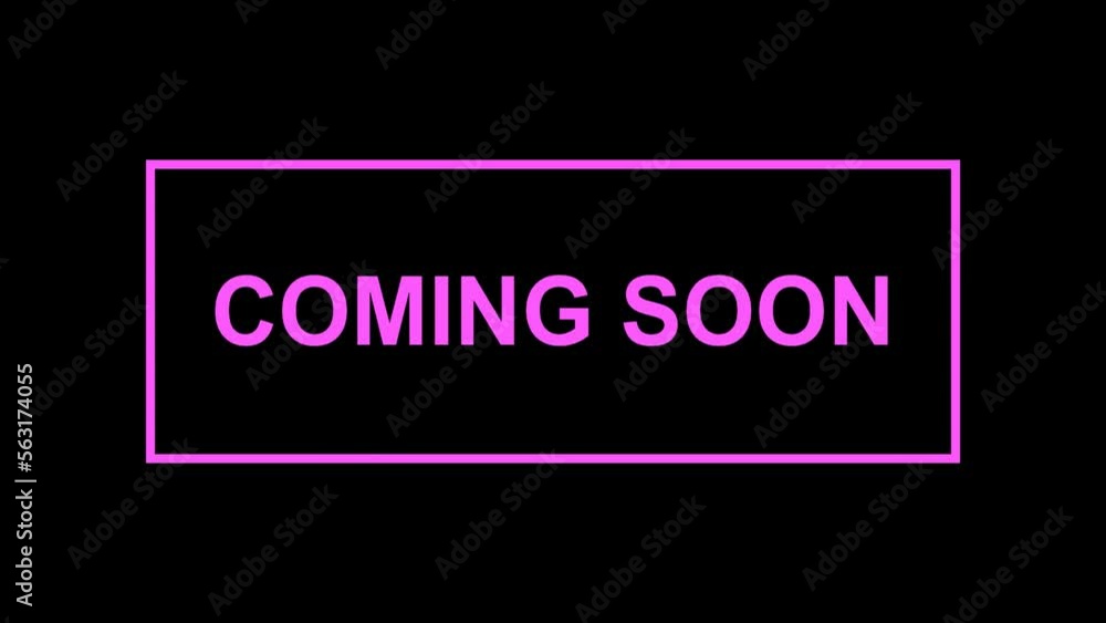 Coming Soon text animation video. These animations are perfect for your ...