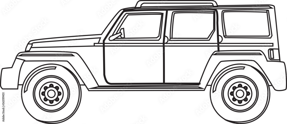 Coloring page vector line art for book and drawing. Black contour ...