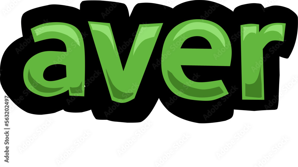 White screen animation video written AVER Stock Vector | Adobe Stock