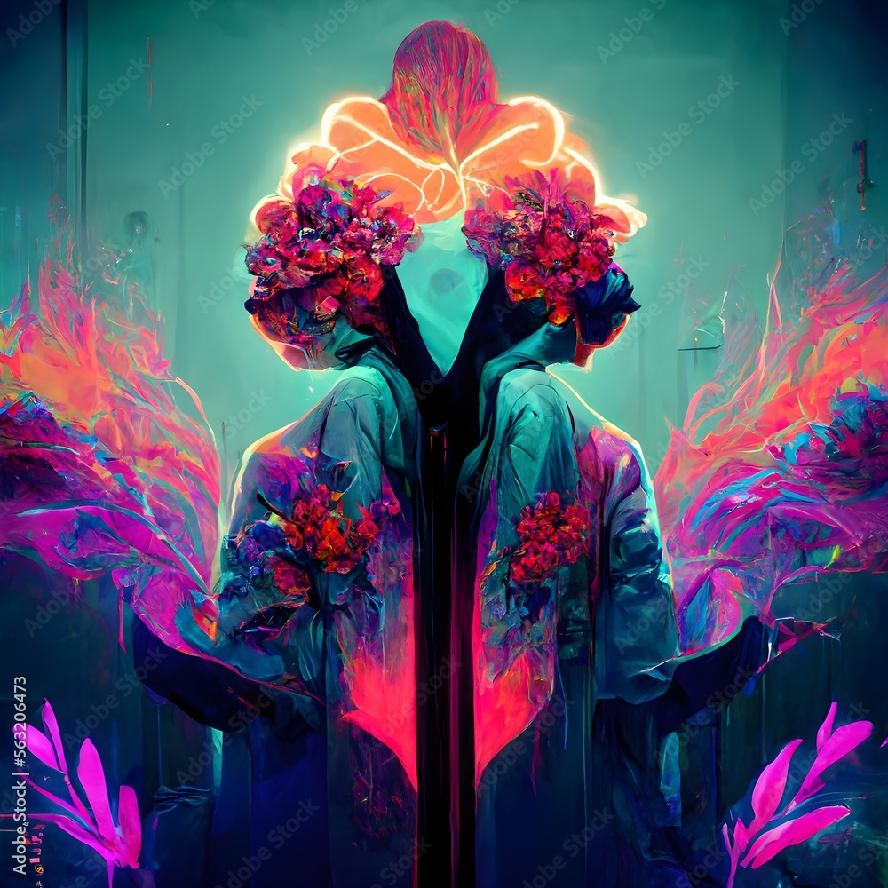 artistic concept art of delusions vines flowers incredibly detailed ...