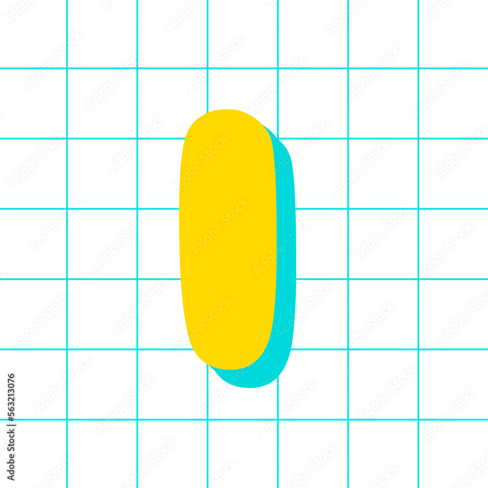 Hand drawn doodle uppercase letter I. Capital letters modern design ...