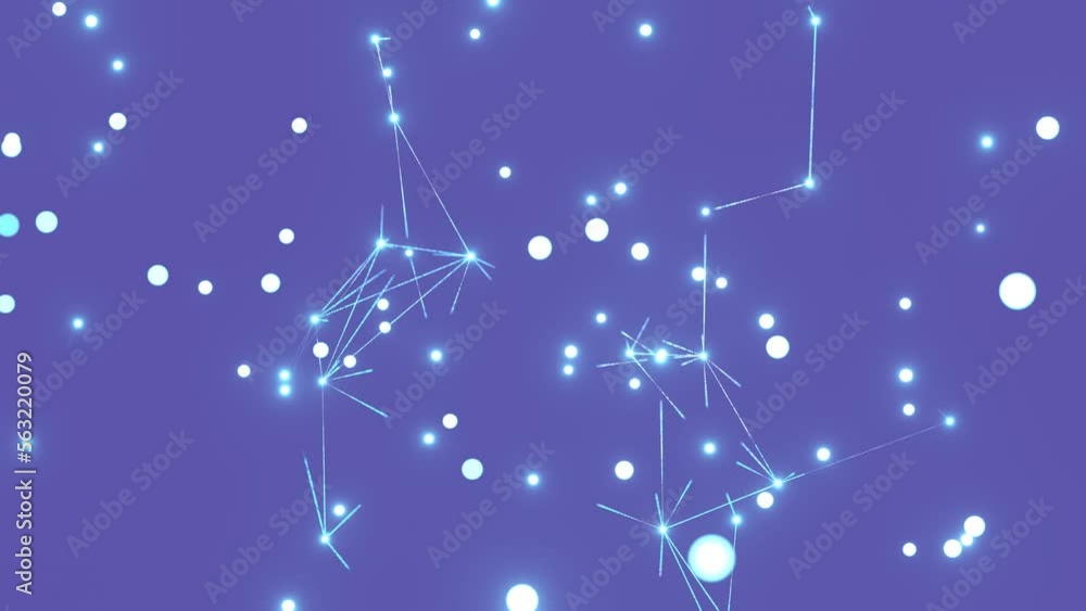 abstract plexus deforming animation on the medium slate blue background ...