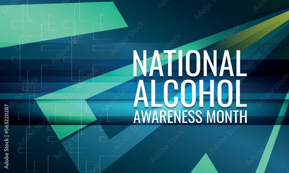 National Alcohol Awareness Month Design Suitable For Greeting Card