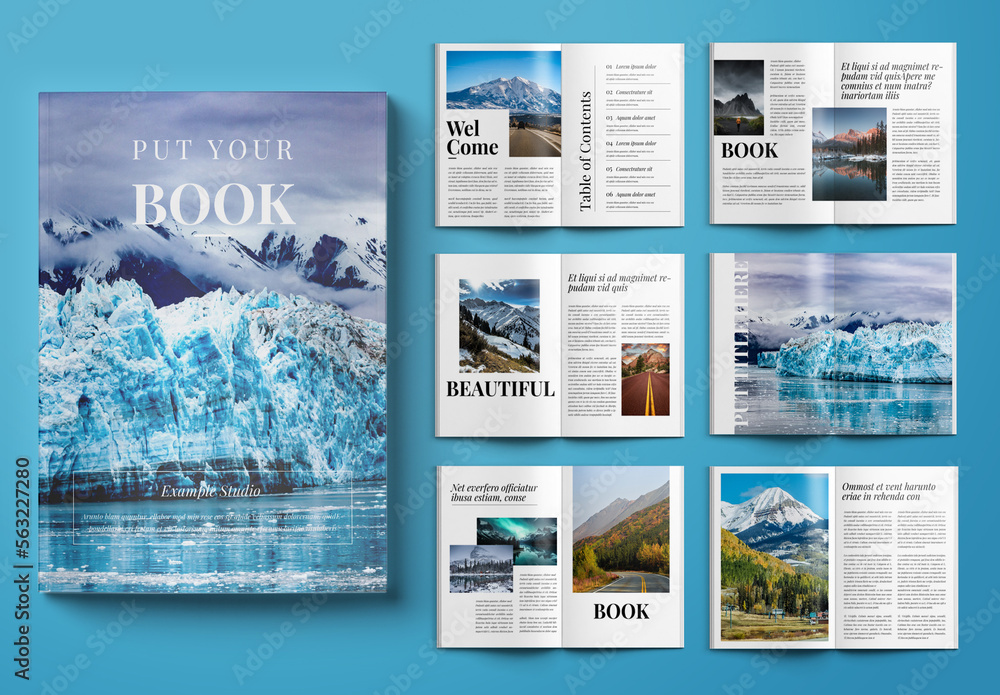 Book Template Layout Stock Template | Adobe Stock