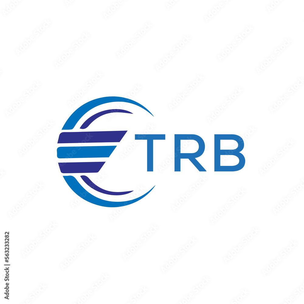 TRB letter logo. TRB blue image on white background. TRB vector logo ...
