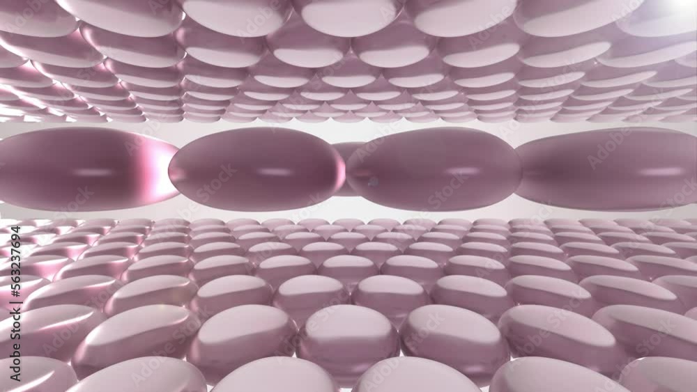 Skincare 3d animation. Layers of skin cells before and after beauty ...