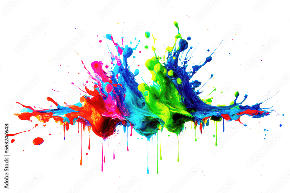 Farbkleckse Stock Illustration | Adobe Stock