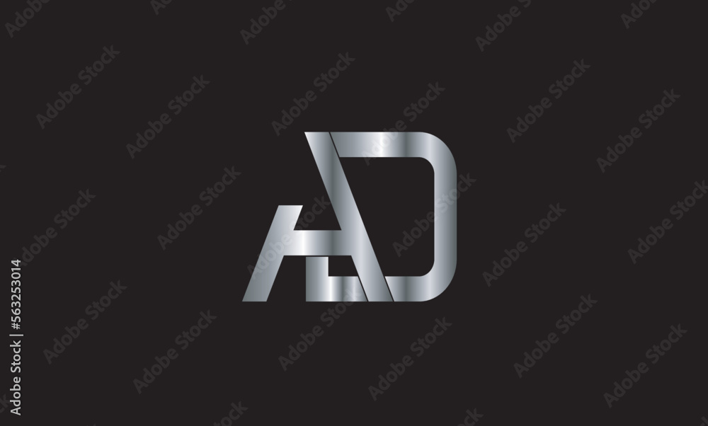 DA, AD, D, A Abstract Letters Logo Monogram Stock Vector | Adobe Stock