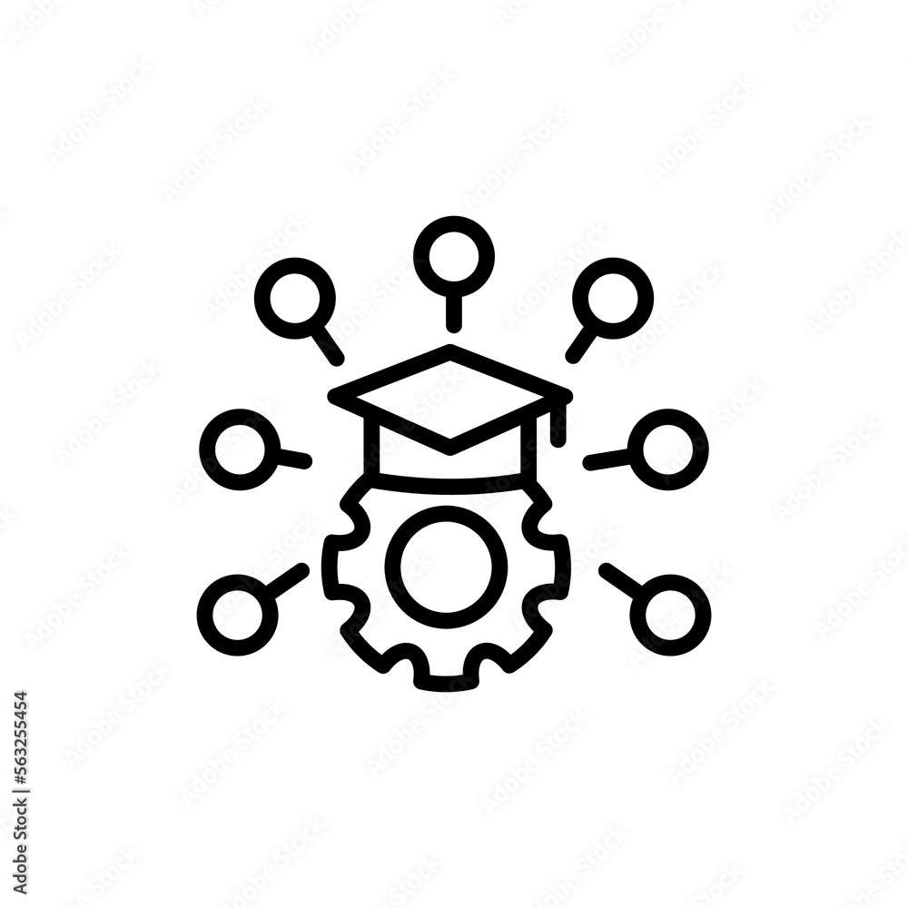 Knowledge Management icon in vector. Logotype Stock Vector | Adobe Stock