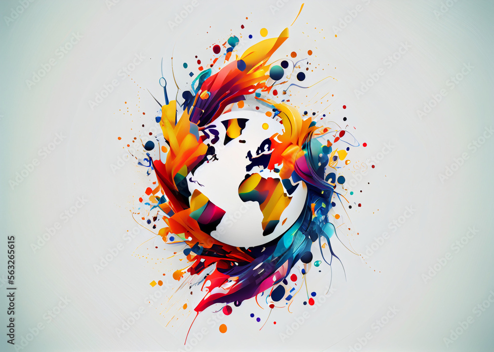 Communication, connect the world concept design logo . AI Generated ...