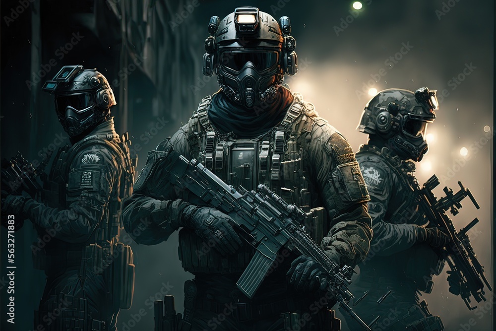 Special forces soldier , military concept. Generative ai Stock ...